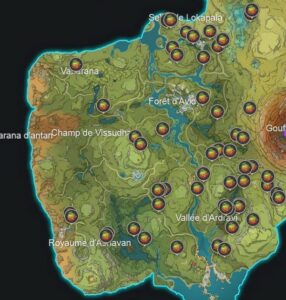 Emplacement Fruit harra genshin impact, Où le trouver ? - topactualites.com