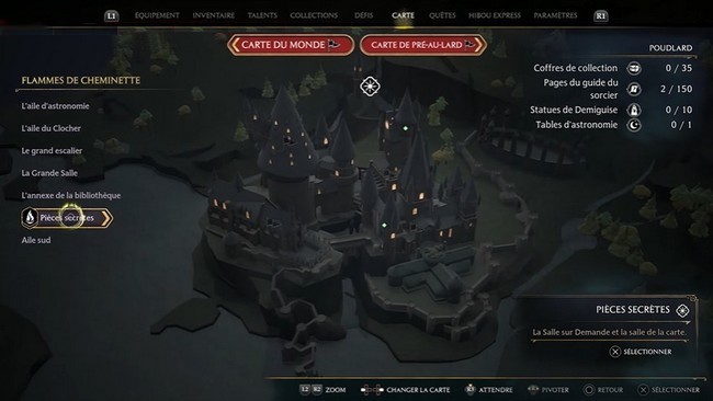 Comment enter dans la Salle de la carte et comment y retourner dans ...