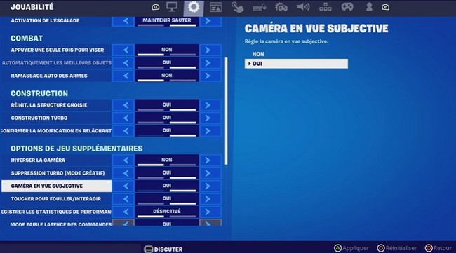 Vue à la 1ère personne Fortnite FPS : Comment activer le mode "vue à la ...