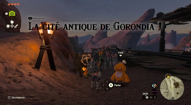 Quête "La cité antique de Gorondia !" Zelda Tears of the Kingdom ...