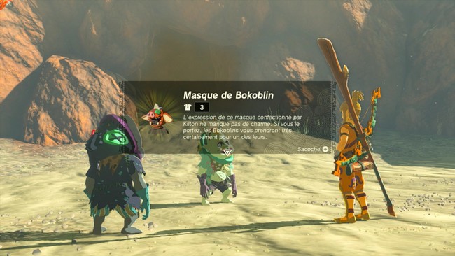 Emplacement Masque de Bokoblin Zelda Tears of the Kingdom, comment l ...