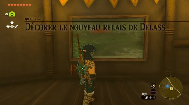 Mission "Décorer le nouveau relais de Delass" Zelda Tears of the ...