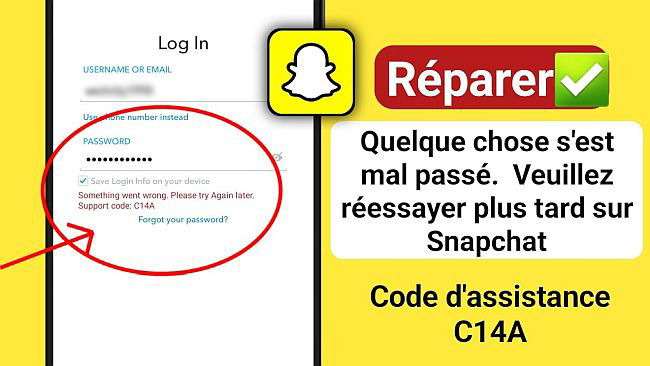 Snapchat : Comment réparer le code d'erreur C14A ? - topactualites.com